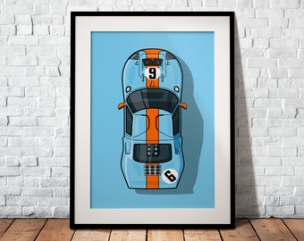 Gt Racing Poster - Etsy