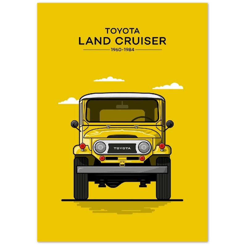Toyota Land Cruiser as a Premium Poster | the Perfect Gift for Every ...