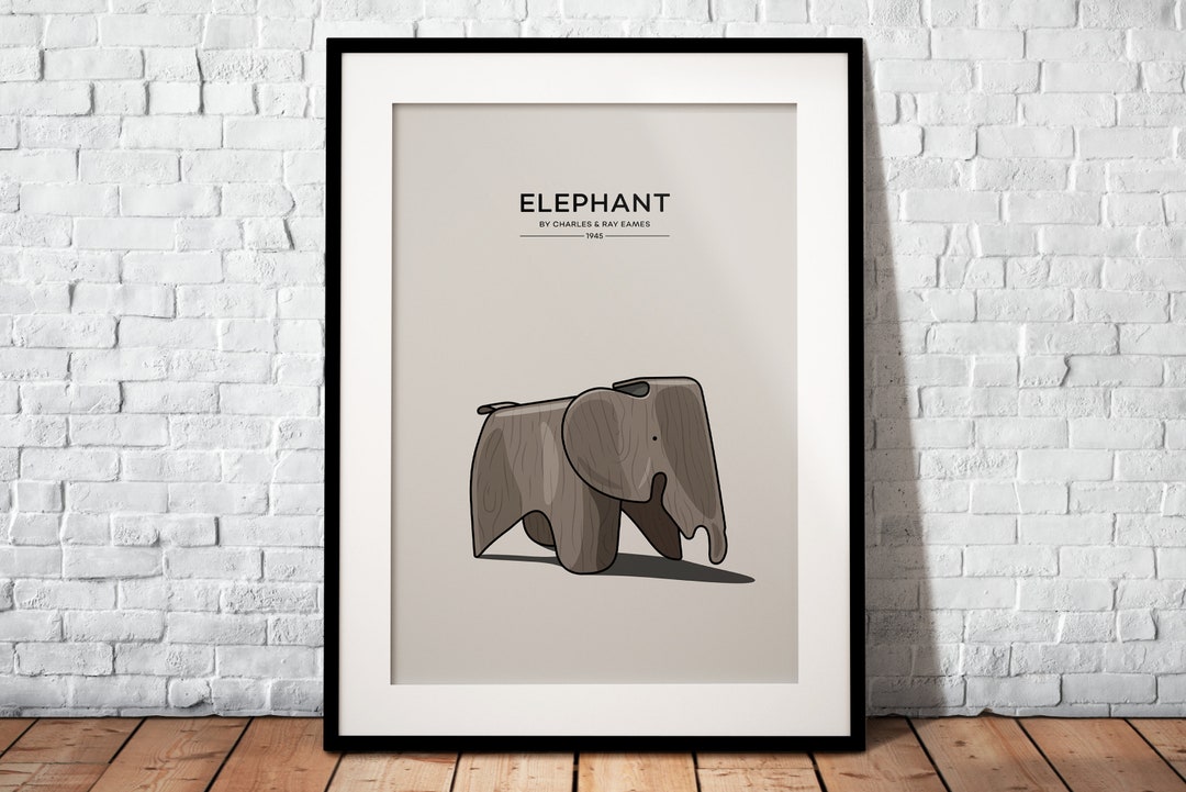 Eames Elephant as Premium Poster the Perfect Gift for Any Design Fan ...