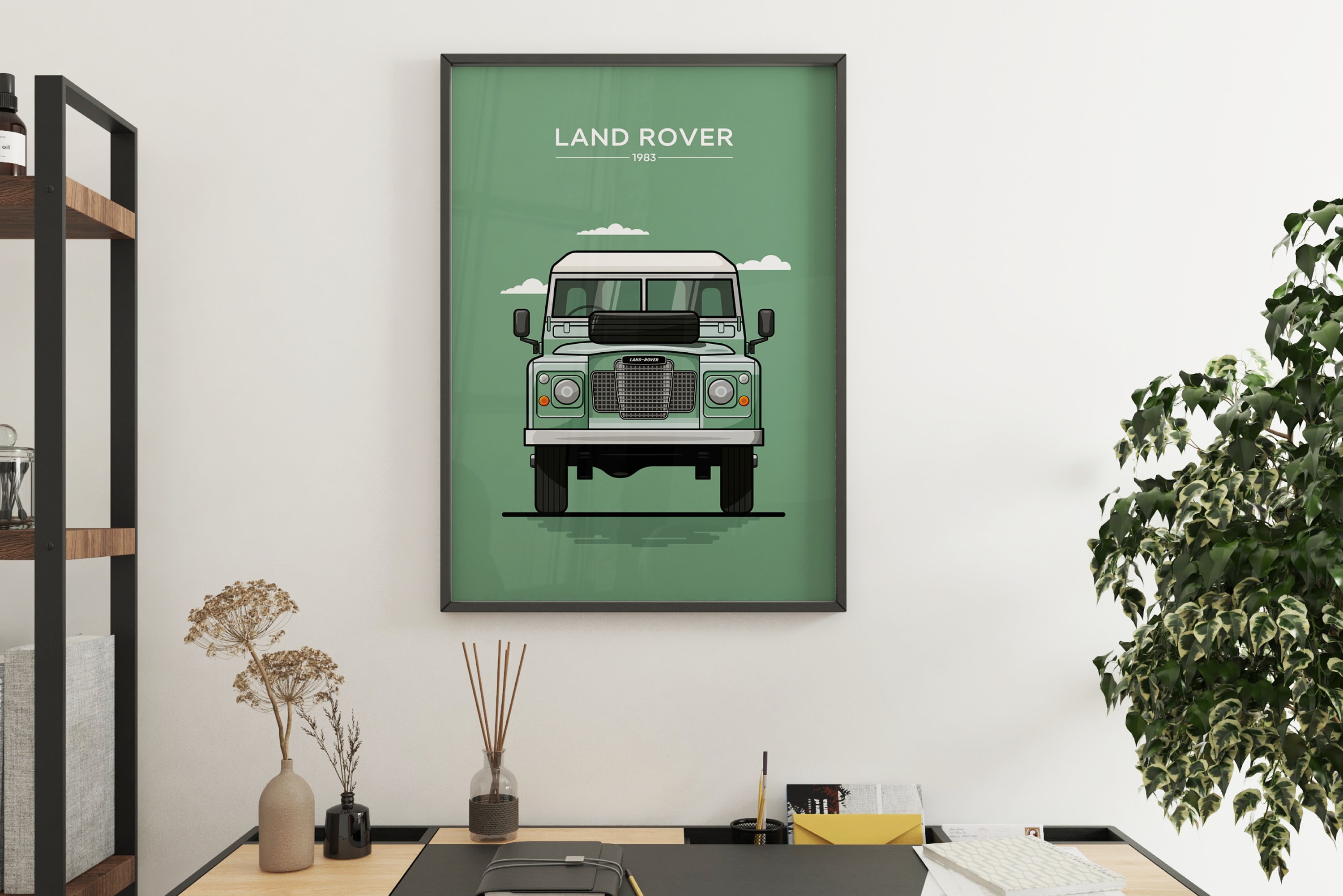 The Land Rover as a Premium Poster the Perfect Gift for Every Landy Fan ...