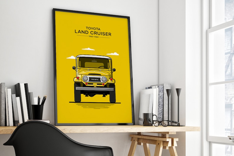 Toyota Land Cruiser as a Premium Poster | the Perfect Gift for Every ...