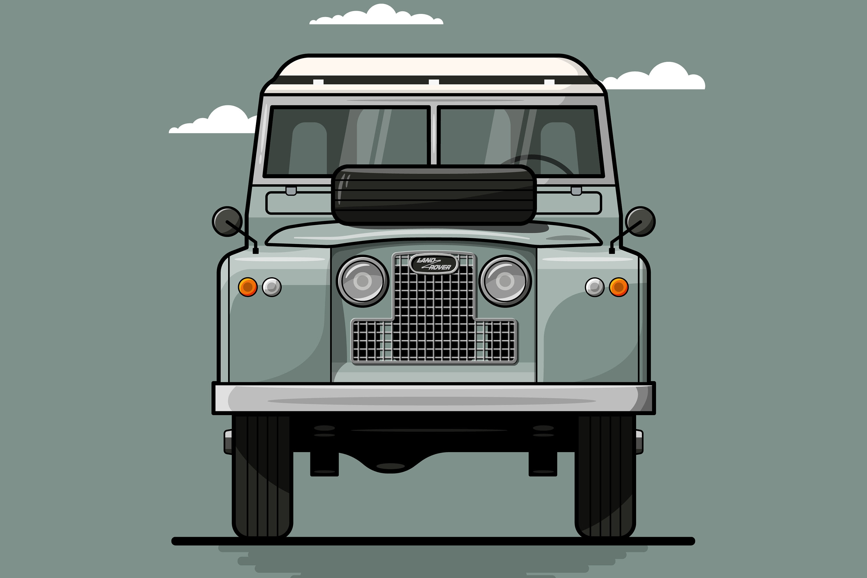 Land Rover Series 2 the Perfect Gift for Every Landy Fan Poster Printed ...