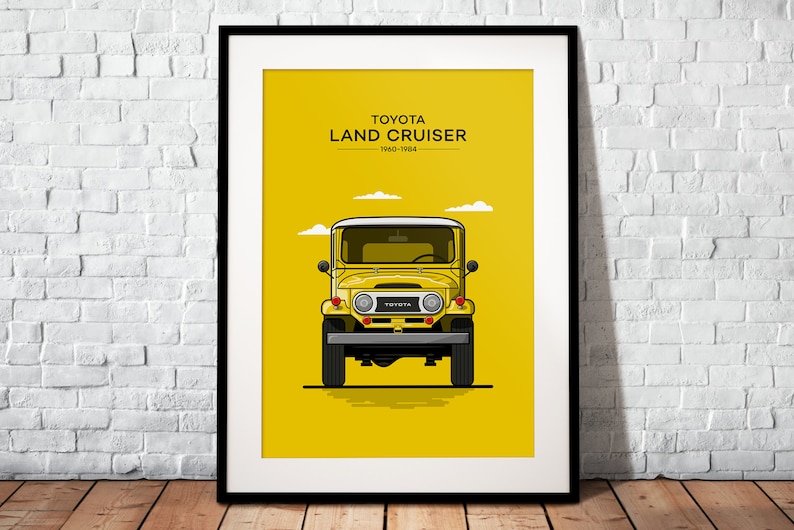 Toyota Land Cruiser as a Premium Poster | the Perfect Gift for Every ...