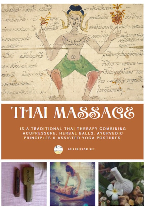 Thai Massage Poster Digital Download Etsy