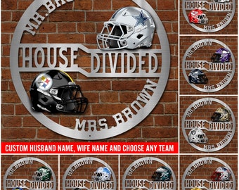 House Divided Metal Sign - Etsy