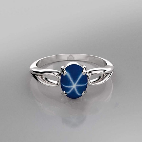 Star Sapphire Ring - Etsy