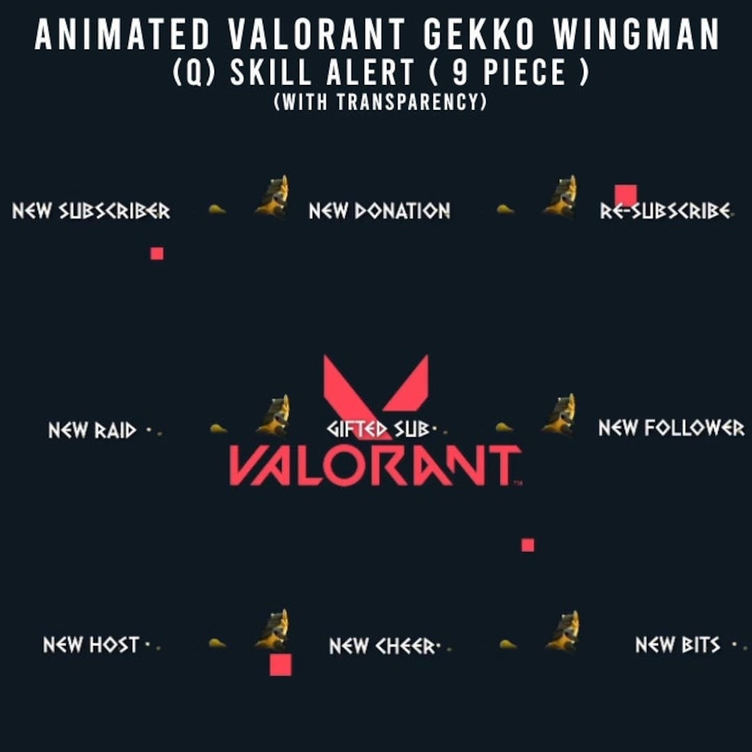 Animated Gekko All Alerts for Stream - Compatible With Streamlabs ...