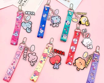 BTS Keychain BT21 Keychain Taekook Kooky Cooky and Tata - Etsy