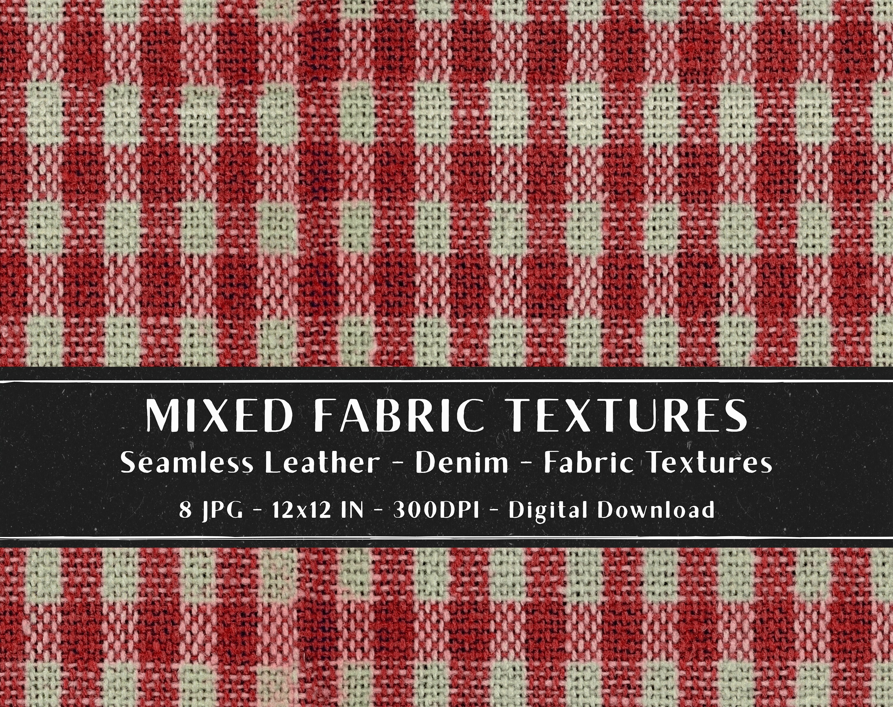 8 Seamless Fabric Paper Texture, Textured Effect Paper, Procreate ...