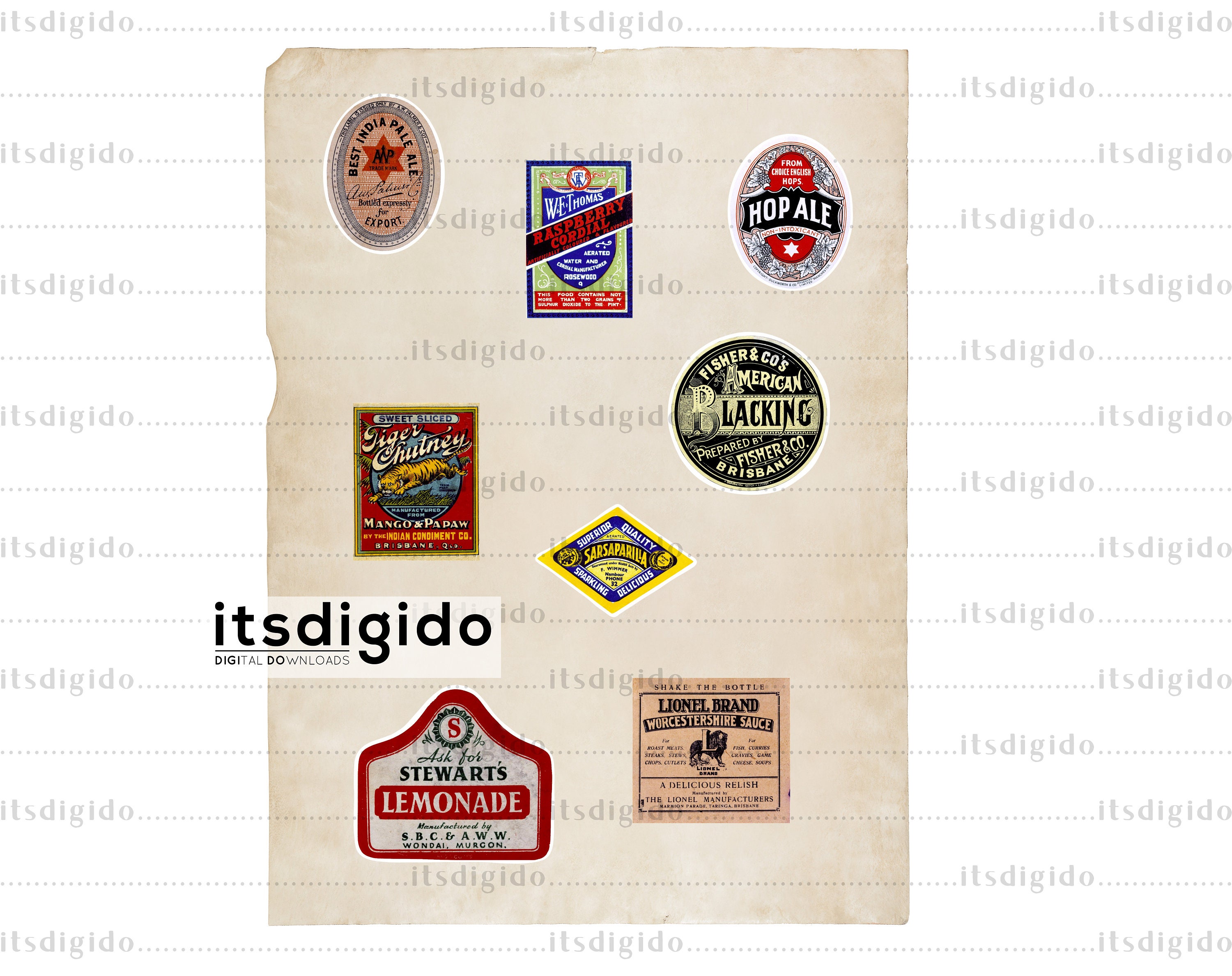 55 Vintage Labels, Box Bottle Jar Labels, Junk Journals, Scrapbooking ...