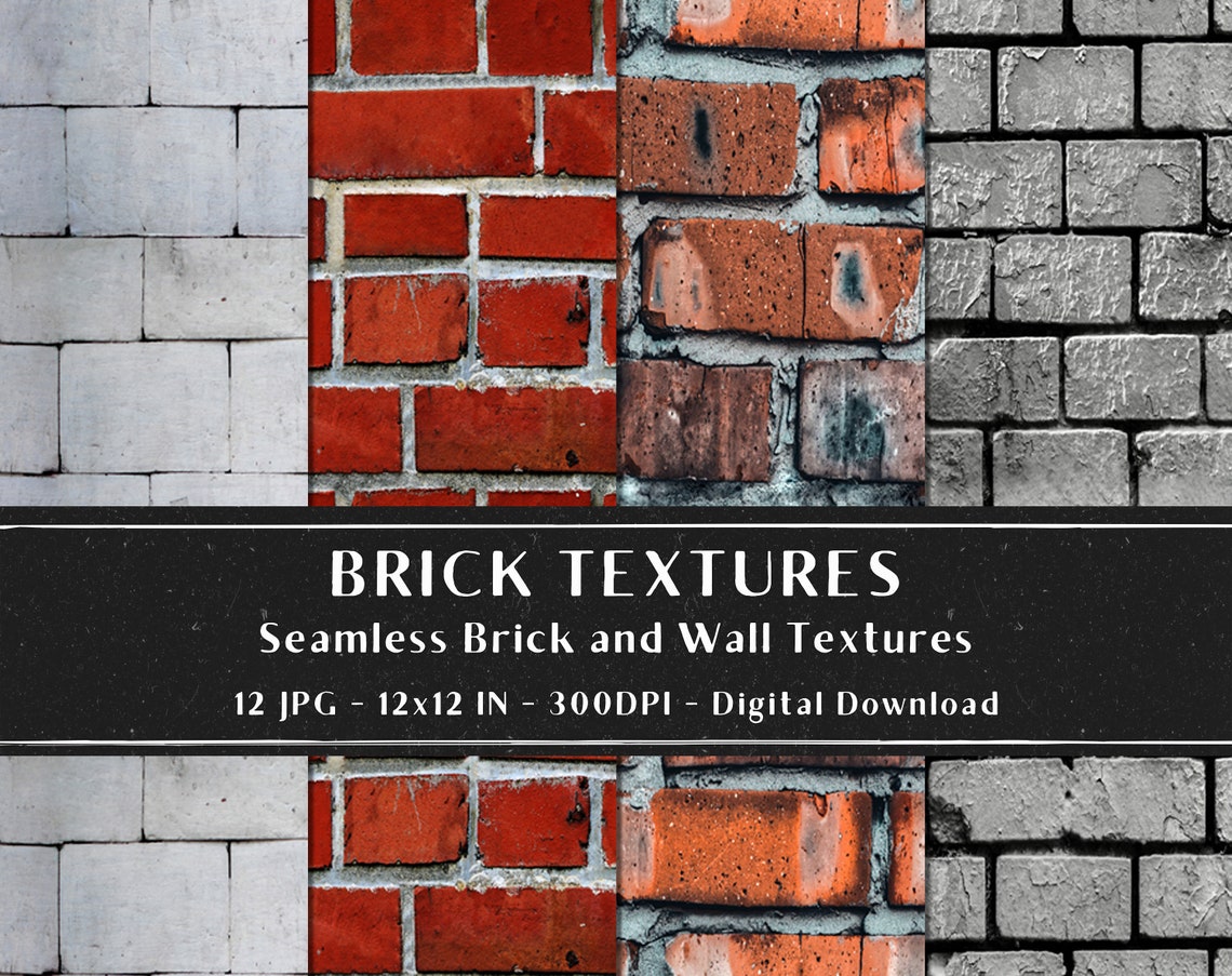 12 Seamless Brick Texture, Seamless Brick and Wall Pattern, Brick ...