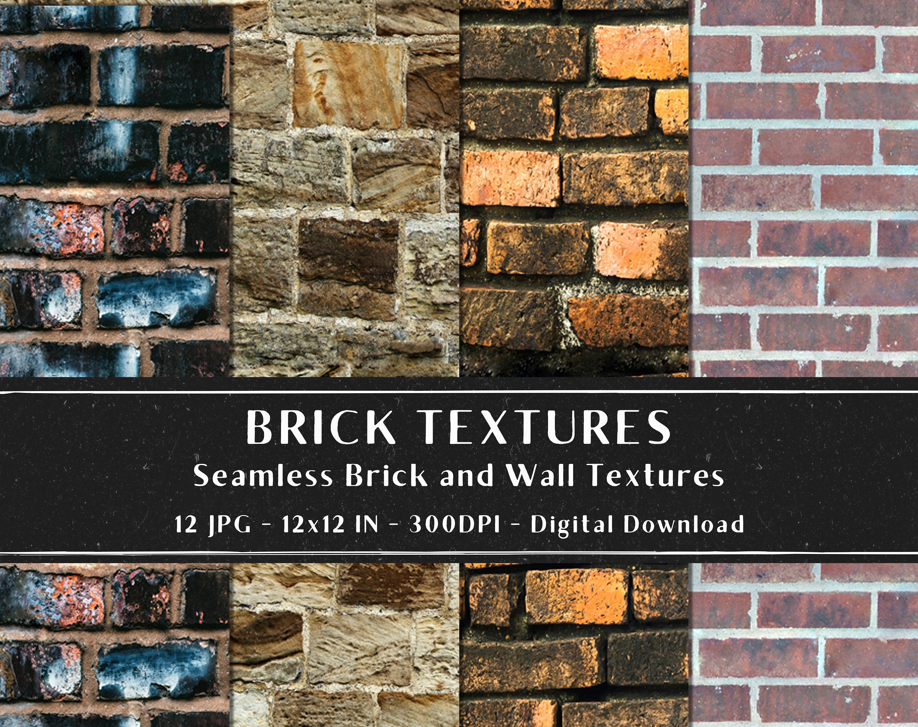 12 Seamless Brick Texture, Seamless Brick and Wall Pattern, Brick ...
