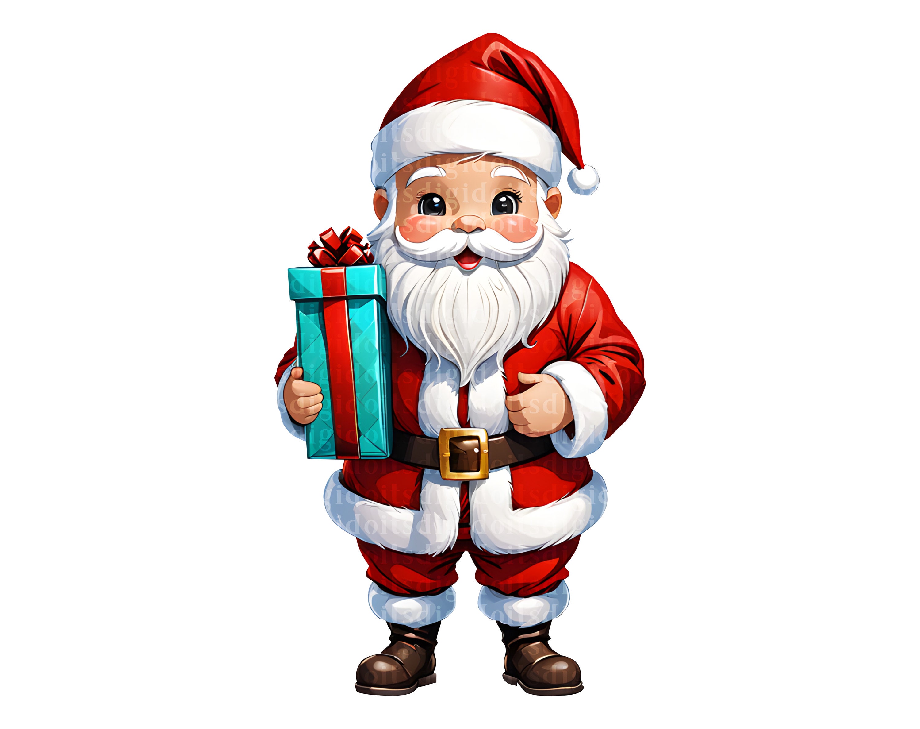 Christmas Santa PNG, Santa PNG Sublimation, Santa With Gifts PNG, Santa ...