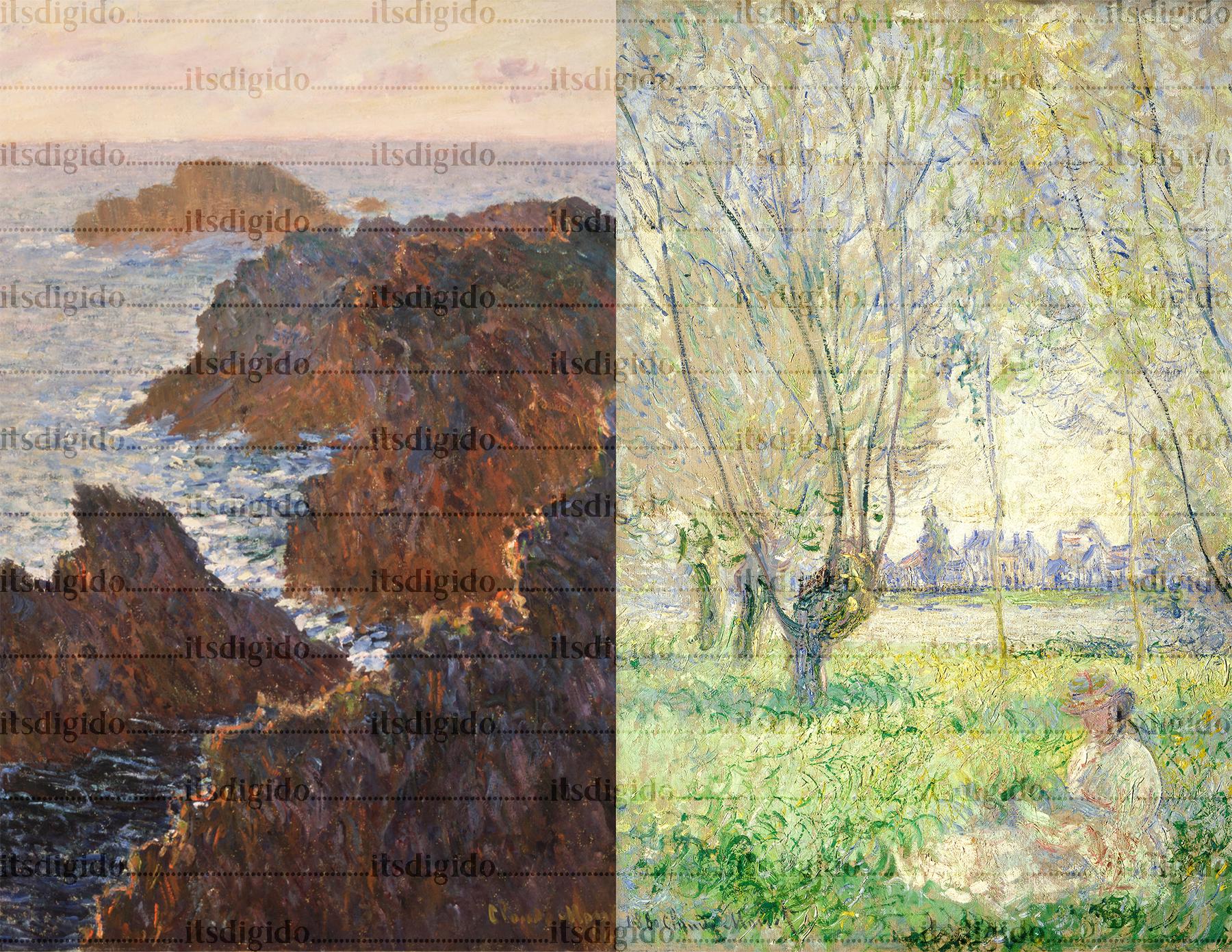 10 Claude Monet Art Kit Printable A5 Digikit Claude Monet Artwork ...
