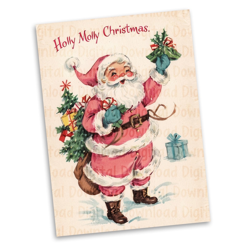 Pink Santa - Etsy