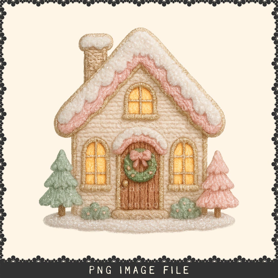 Faux Embroidery Cottage PNG, Faux Crochet, Faux PNG, Coquette Clipart ...