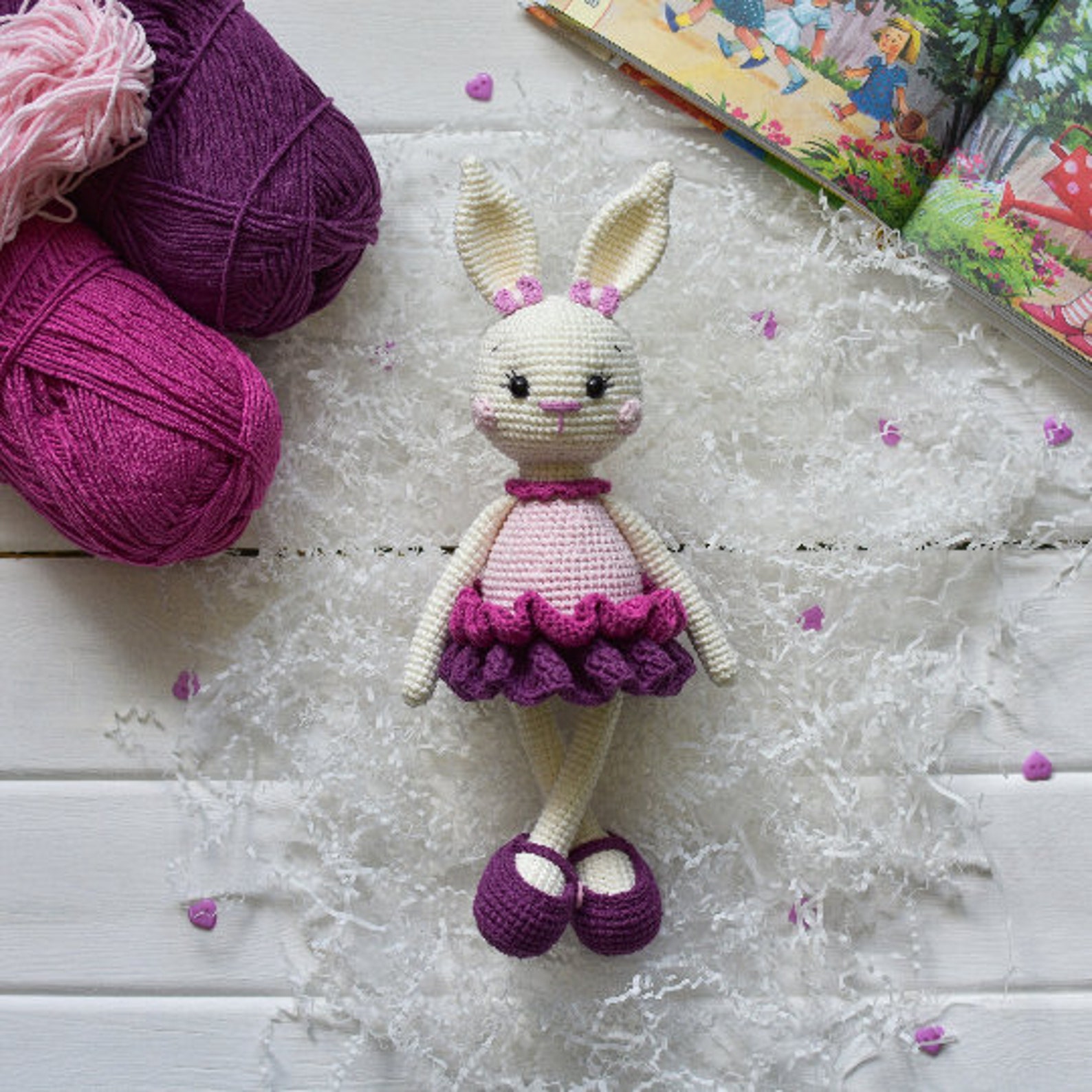 SET of 3 CROCHET PATTERNS Crochet Bunny Lilu Fox Ellie - Etsy