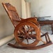 Handmade Wooden Rocking Chair: Vintage Stylish Home Decor Furniture - Etsy