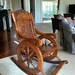 Handmade Wooden Rocking Chair: Vintage Stylish Home Decor Furniture - Etsy