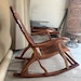 Handmade Wooden Rocking Chair: Rustic Home Décor Furniture - Etsy