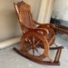 Handmade Wooden Rocking Chair: Vintage Stylish Home Decor Furniture - Etsy