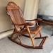 Handmade Wooden Rocking Chair: Rustic Home Décor Furniture - Etsy