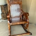 Handmade Wooden Rocking Chair: Vintage Stylish Home Decor Furniture - Etsy