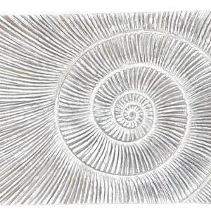 Queen Size Hand Carved Shell Headboard - Unique Wooden Bed Headboard ...