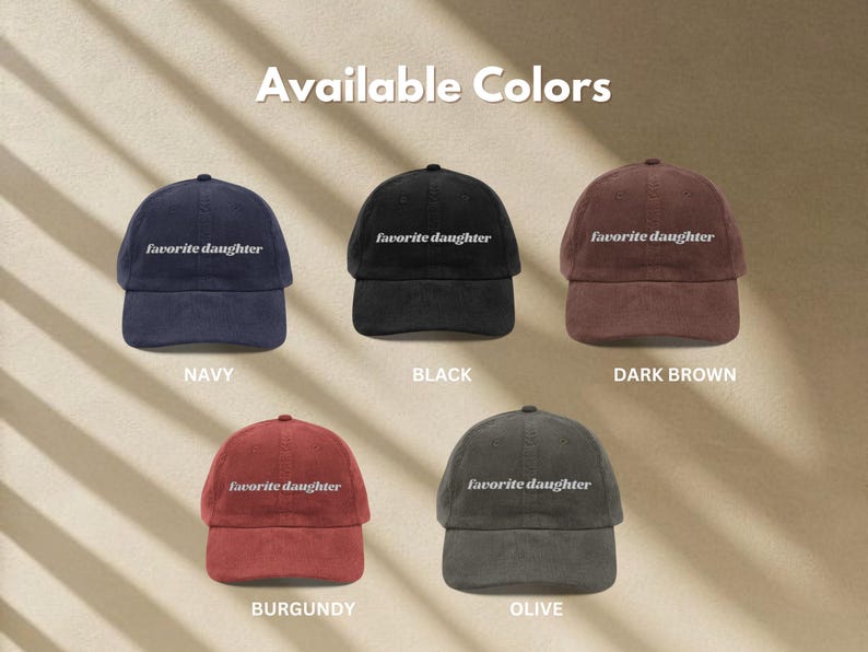 Favorite Daughter Vintage Corduroy Cap (embroidery), Aesthetic Vintage ...