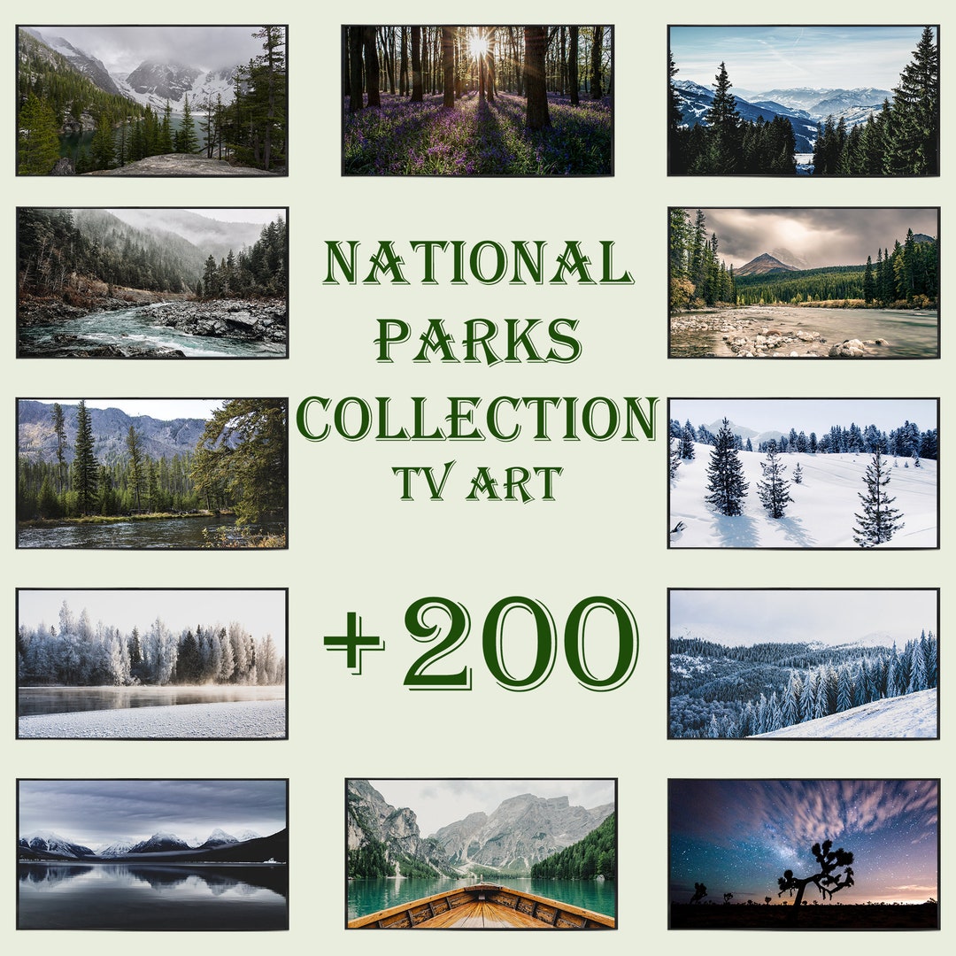 Modern Art Samsung Frame Tv, National Parks Collection, 4k Tv, Frame Tv ...