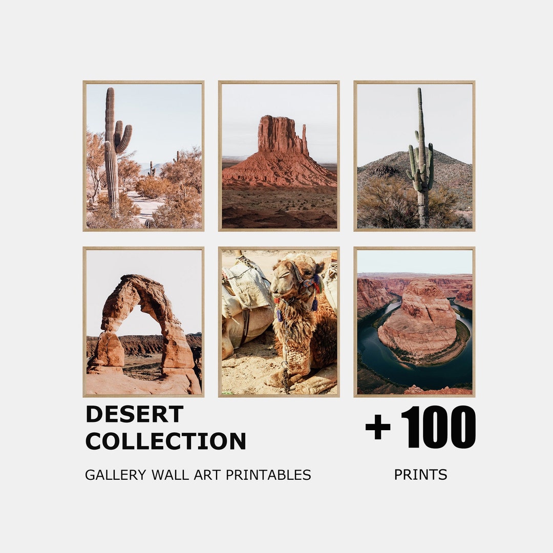 Arizona Desert Prints, Gallery Art Set of +100, Desert Printable Wall ...