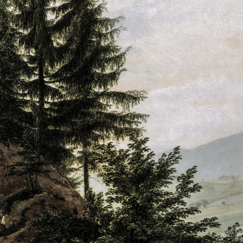 Vintage Pine Trees Printable Rustic Prints Gallery Wall Art - Etsy