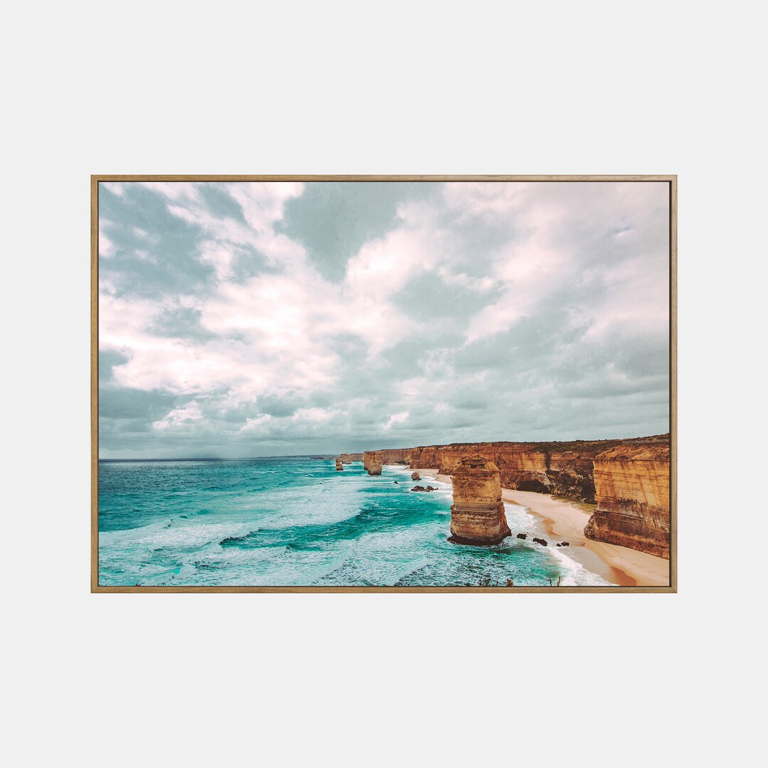 Pastel Ocean Print, Modern Coastal Printable, Tropical Ocean Poster ...
