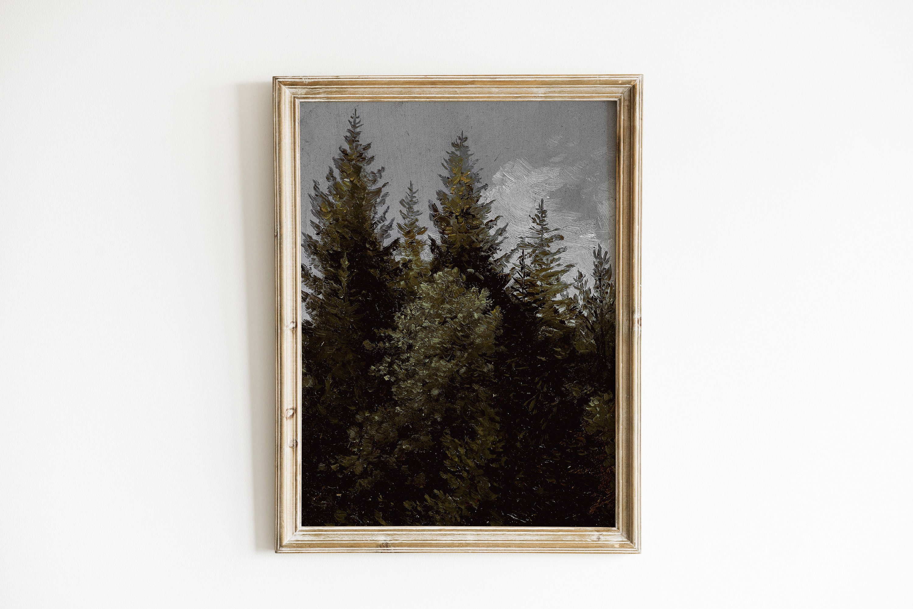 Vintage Pine Trees Printable, Rustic Prints Gallery Wall Art Set of 5 ...