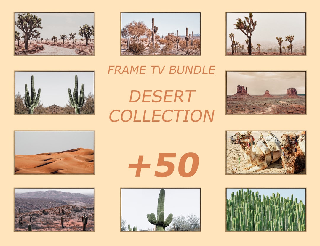 Samsung Frame Tv Art Set, Arizona Desert Frame Tv, Bundle Set of 50 ...