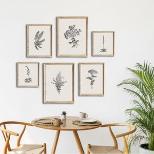 Vintage Sketch Country Flowers Printable, Vintage Botanical Gallery ...