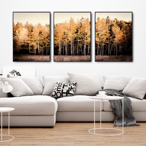 Autumn Landscape Printable Set, Fall Gallery Wall Art Set of 3, Autumn ...