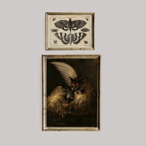 Dark Academia Decor Set, Dark Vintage Printable Gallery Wall Art Set of ...