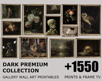 Vintage Halloween Mega Bundle | 40+ Dark Academia Printable Gallery ...
