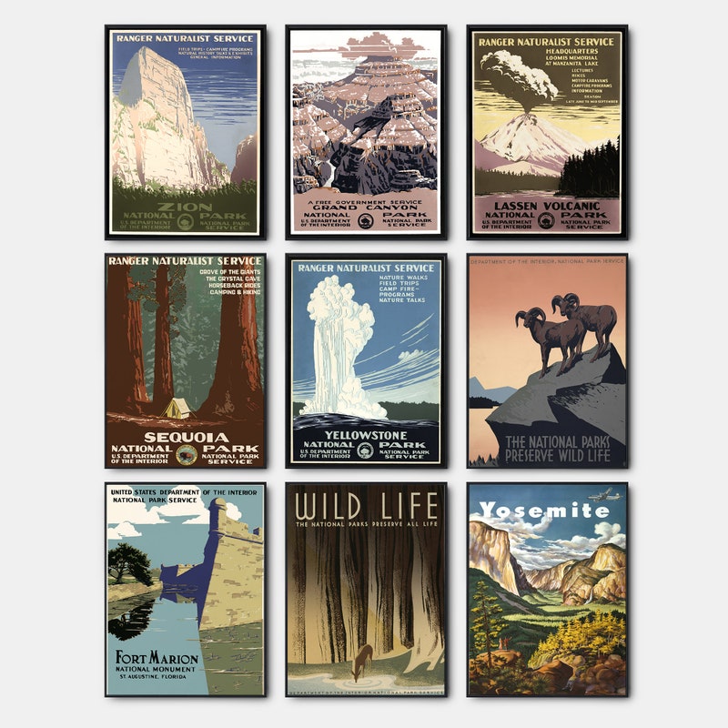 National Park Poster - Etsy
