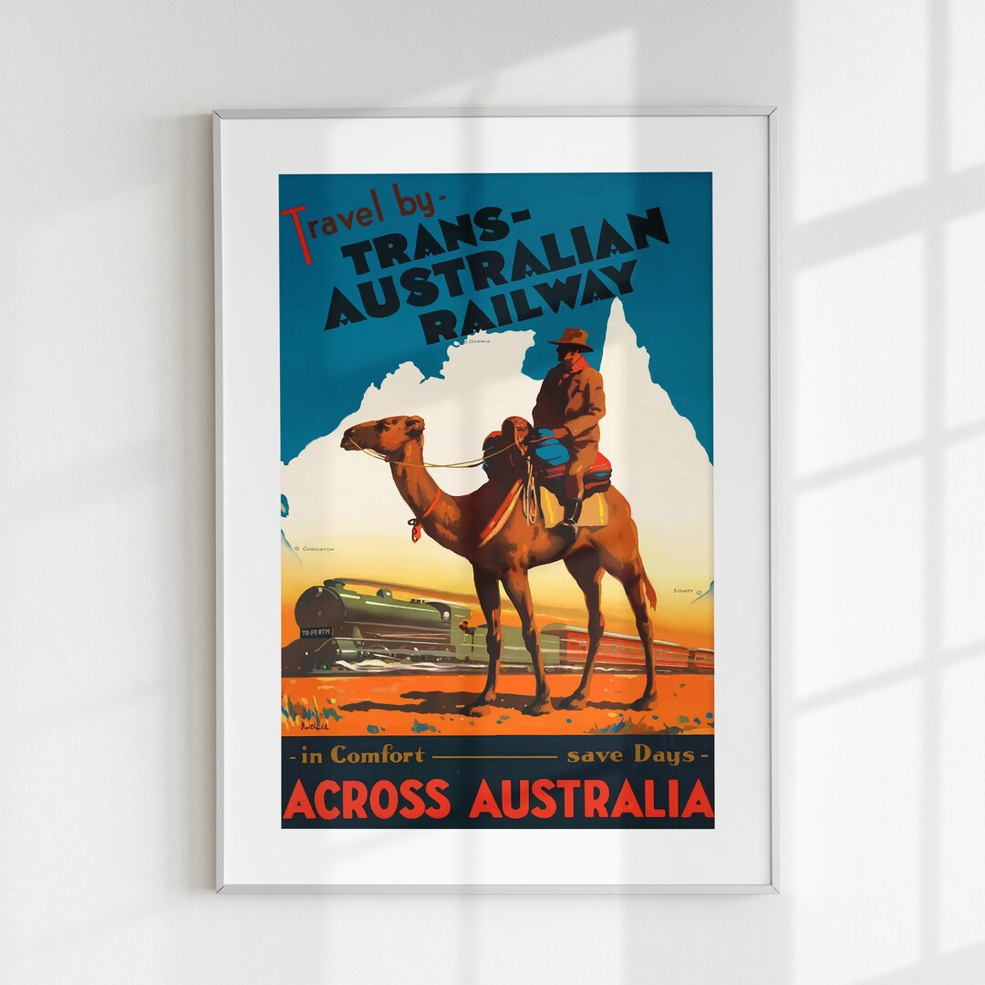 Travel Poster, Australia Print, Vintage Poster, Australia Printable ...