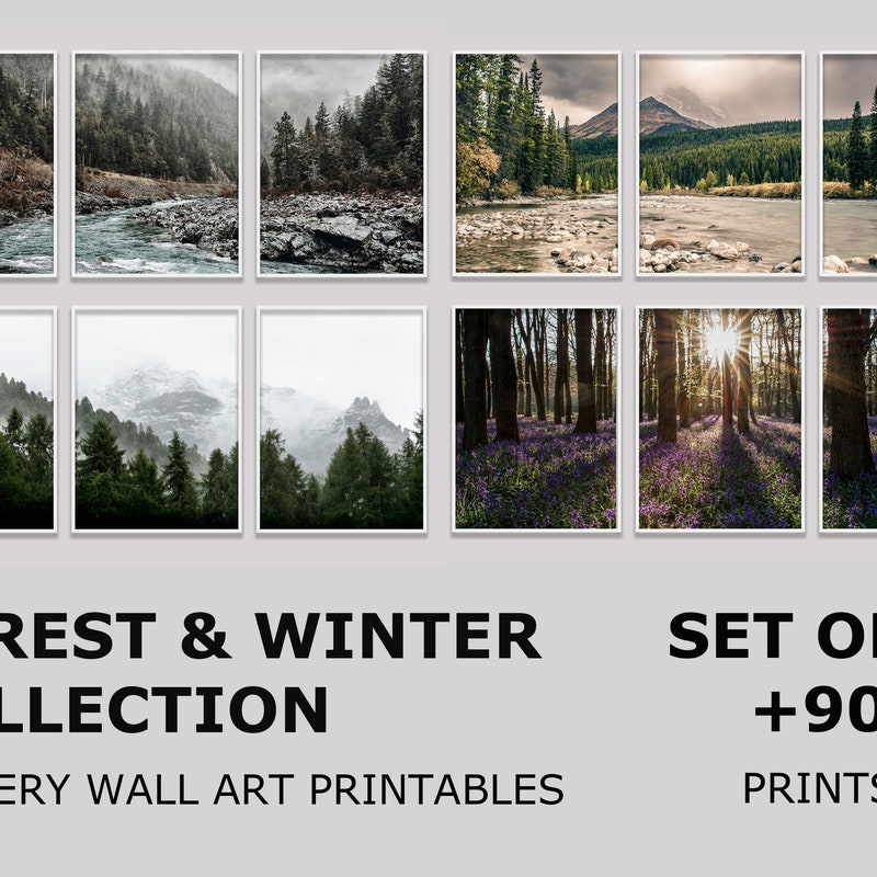 Winter Printable Wall Art - Etsy