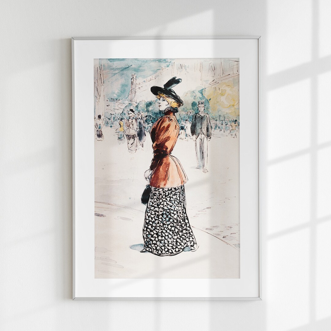 Woman Portrait Poster, Her Art Print, Vintage Feminine Wall Art ...