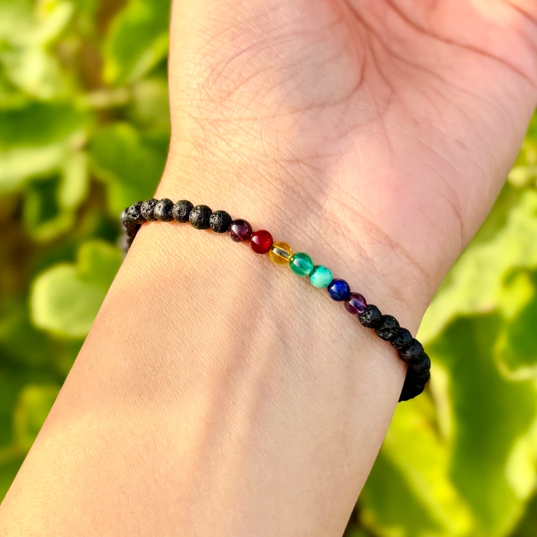 Seven Chakras Beaded Macrame Bracelets, Seven Chakra Beaded Macrame ...