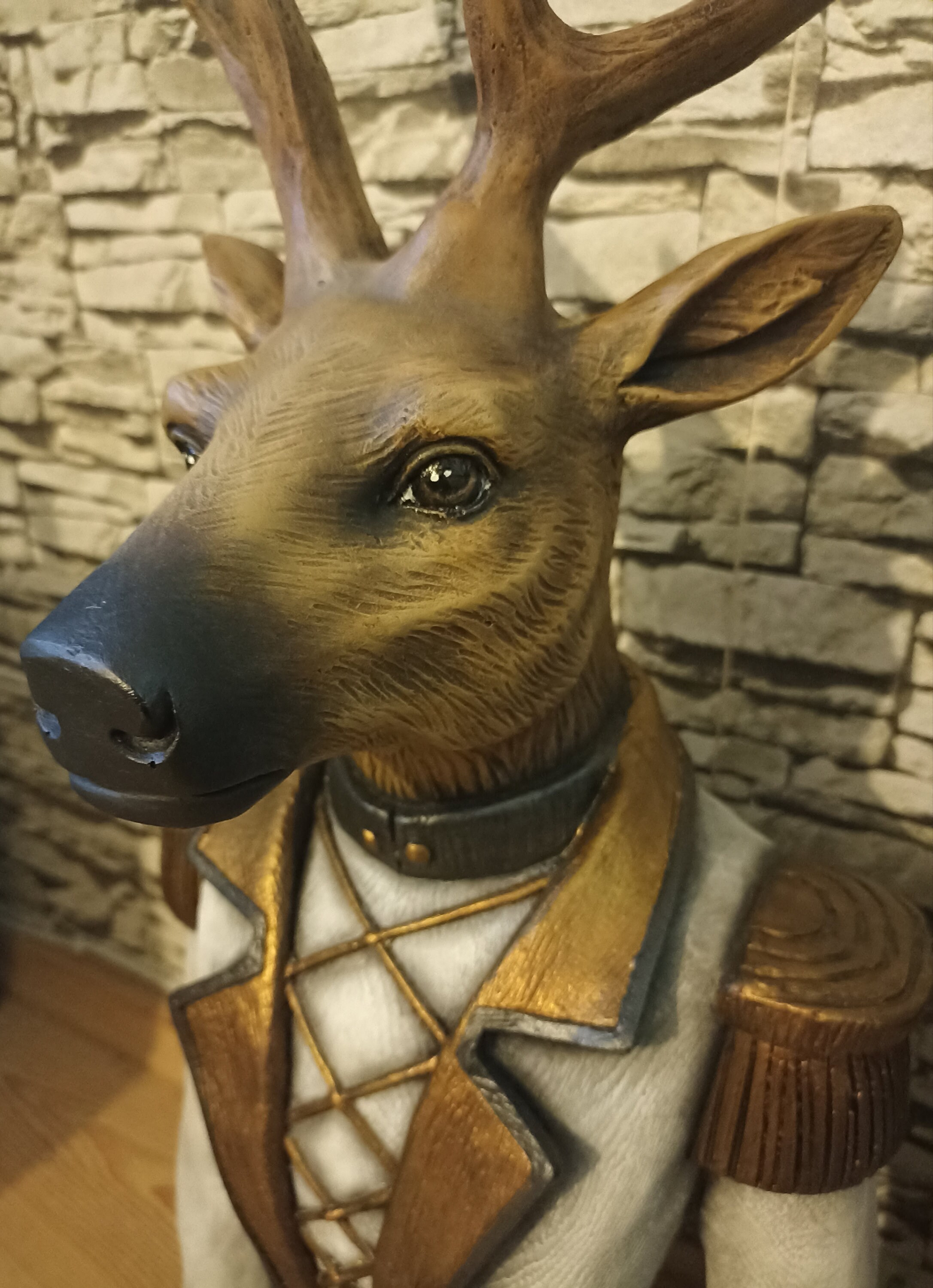 Welcoming Deer Soldier Deer Statue - Etsy