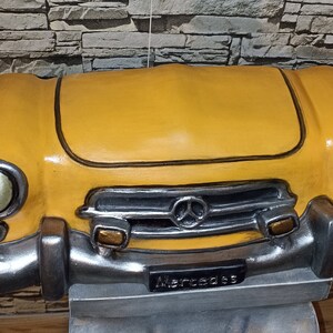 İmpressive Antique Mercedes Wall Car, Wall Statue, Pop Art Sculpture ...