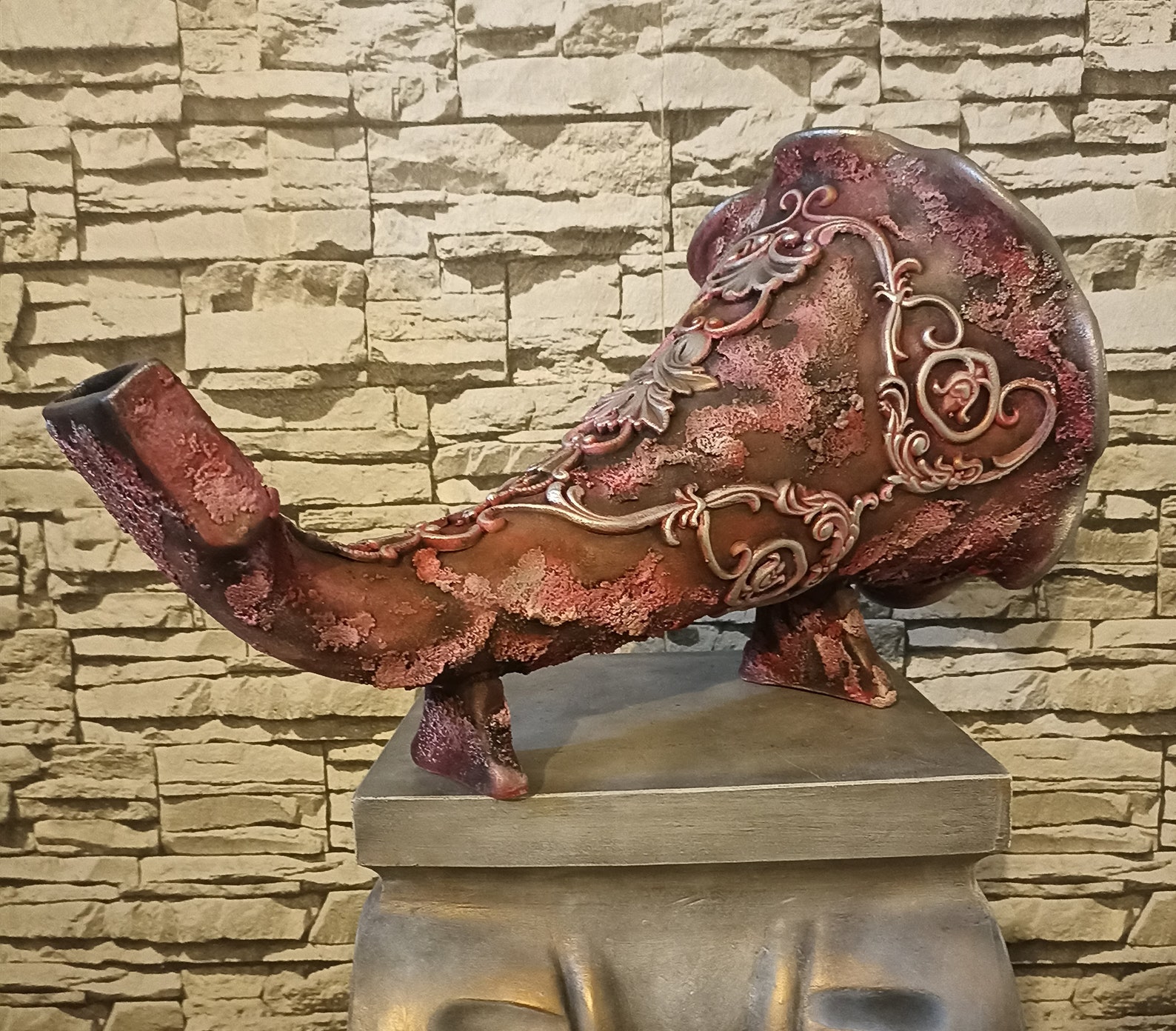 Gramophone Acoustic Panel Statue, Handmade Working, Antique Gramophone ...