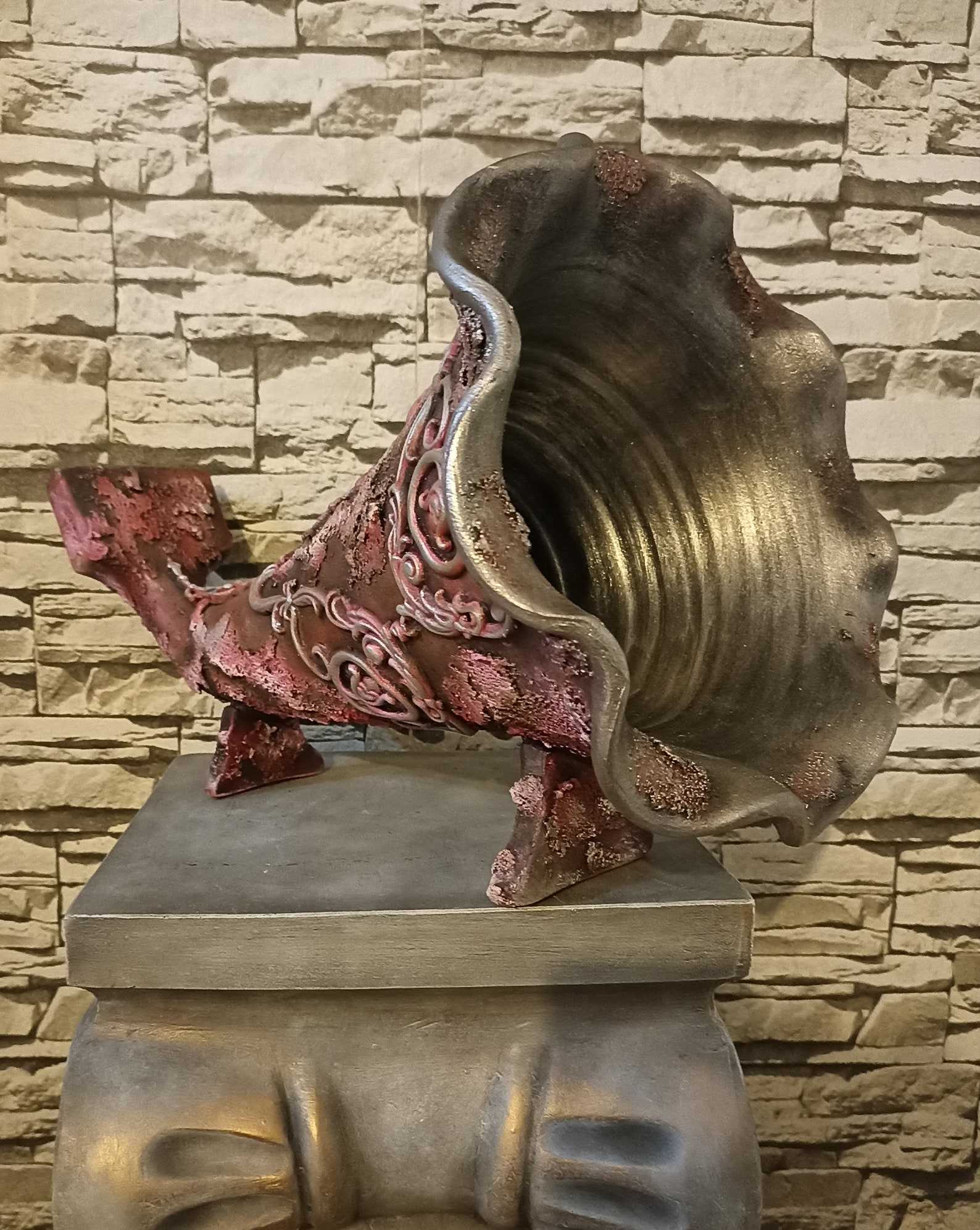 Gramophone Acoustic Panel Statue, Handmade Working, Antique Gramophone ...