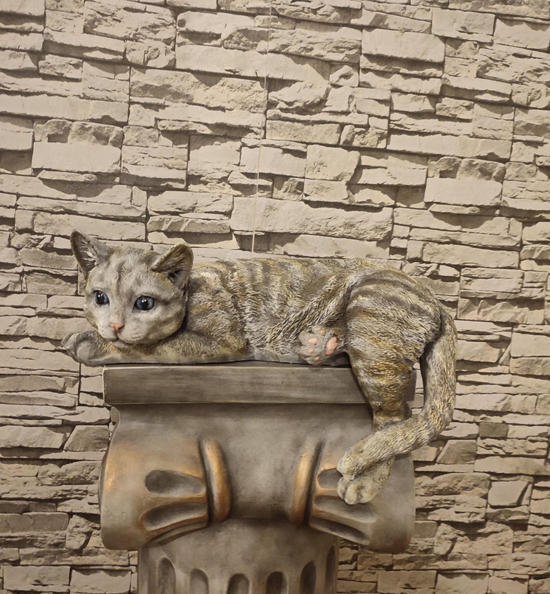 Realistic Cat Statue Cat Sculpture Home Decor Garden Decor - Etsy