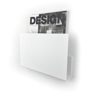Magazine Wall Rack, Wall Mount Magazine Holder, Modern Shelf for ...
